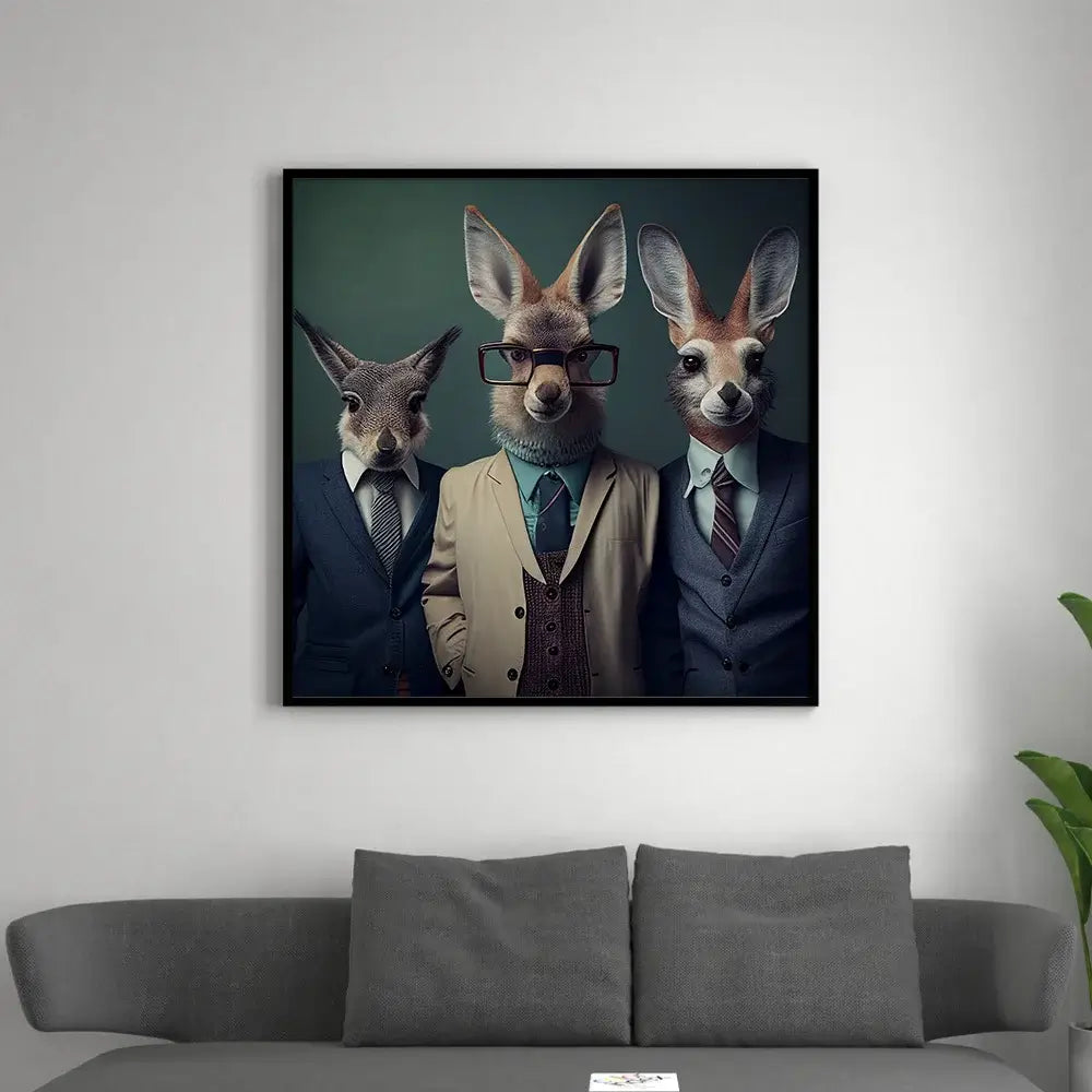 Tableau Animaux en Costume | IA Galerie