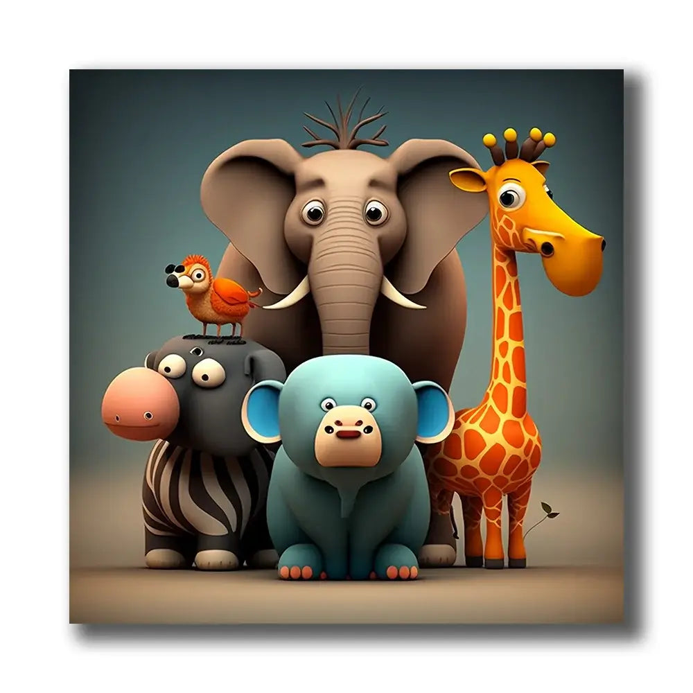 Tableau Animaux Rigolos | IA Galerie