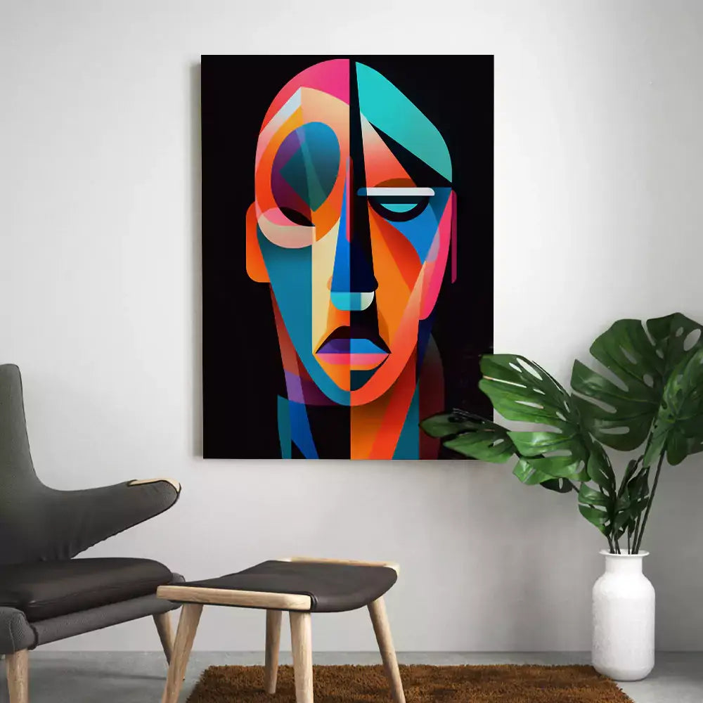 Tableau Design Coloré | IA Galerie