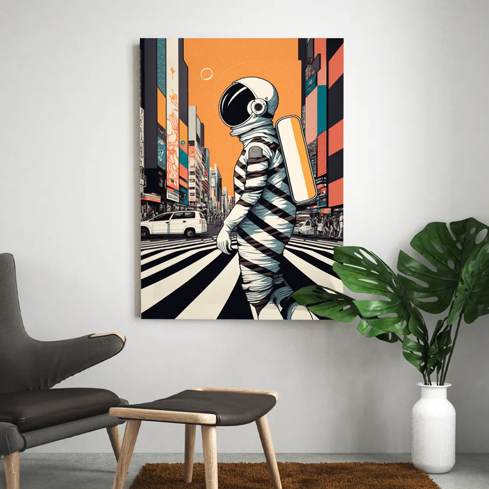 Tableau Street Art Coloré - Art Urbain Vibrant et Unique | IA Galerie